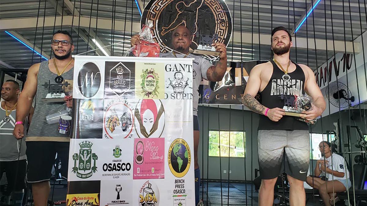 Atleta osasquense vence três competições de supino - Jornal ARua