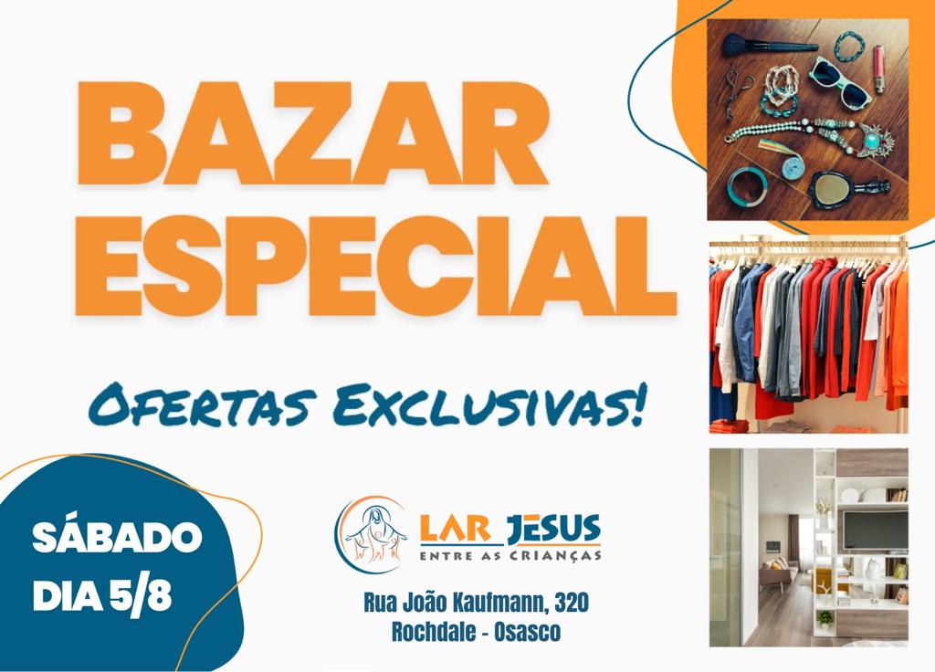 Lar Jesus promove bazar especial no próximo sábado - Jornal ARua